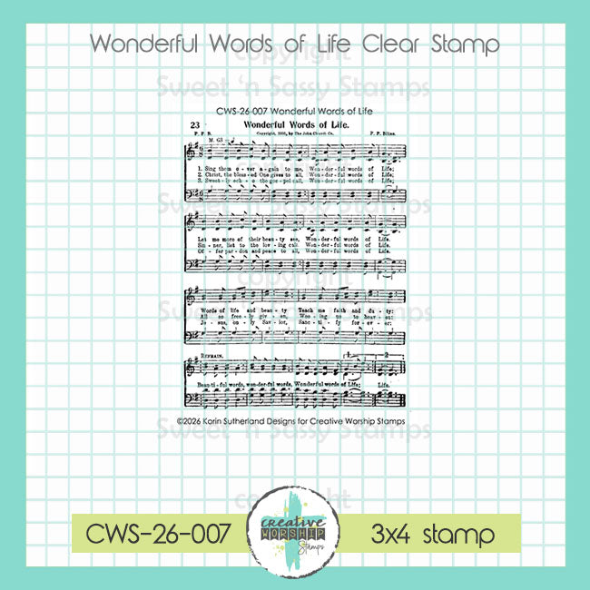 Wonderful Words of Life Clear Stamp – Creative Worship Stamps