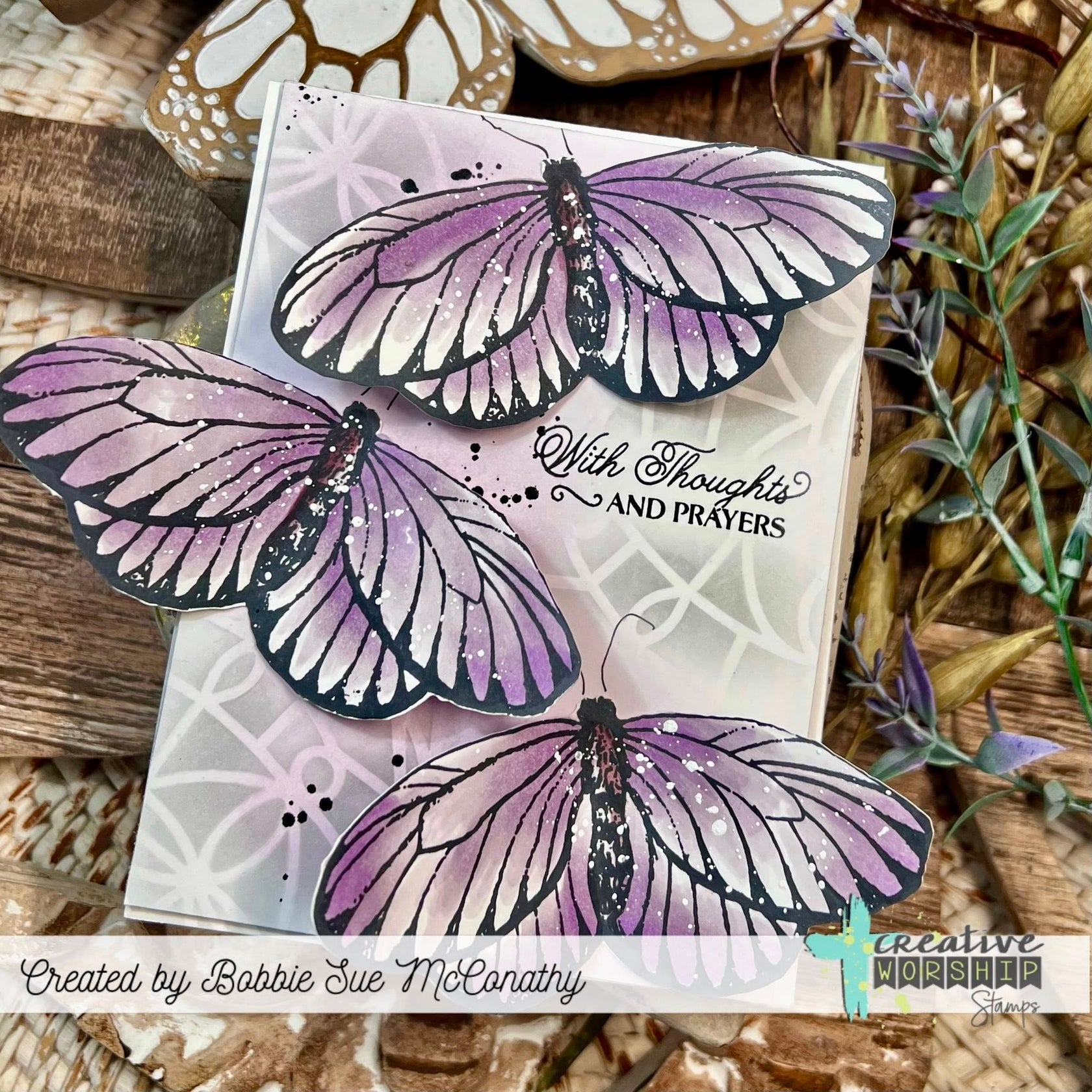 Butterfly Bliss Clear Stamp Set – Creative Worship Stamps