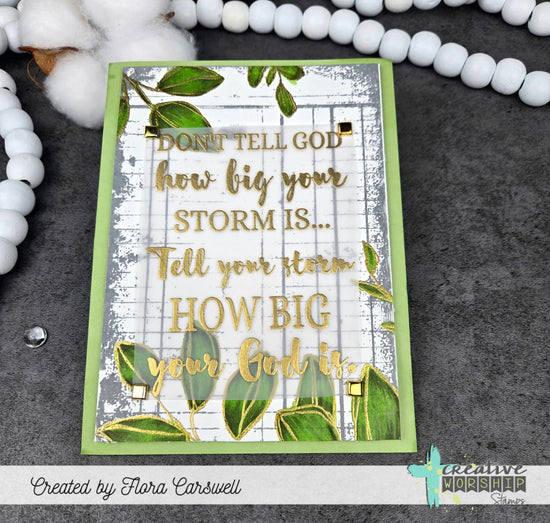 Vintage Ledger Page Clear Stamp – Creative Worship Stamps