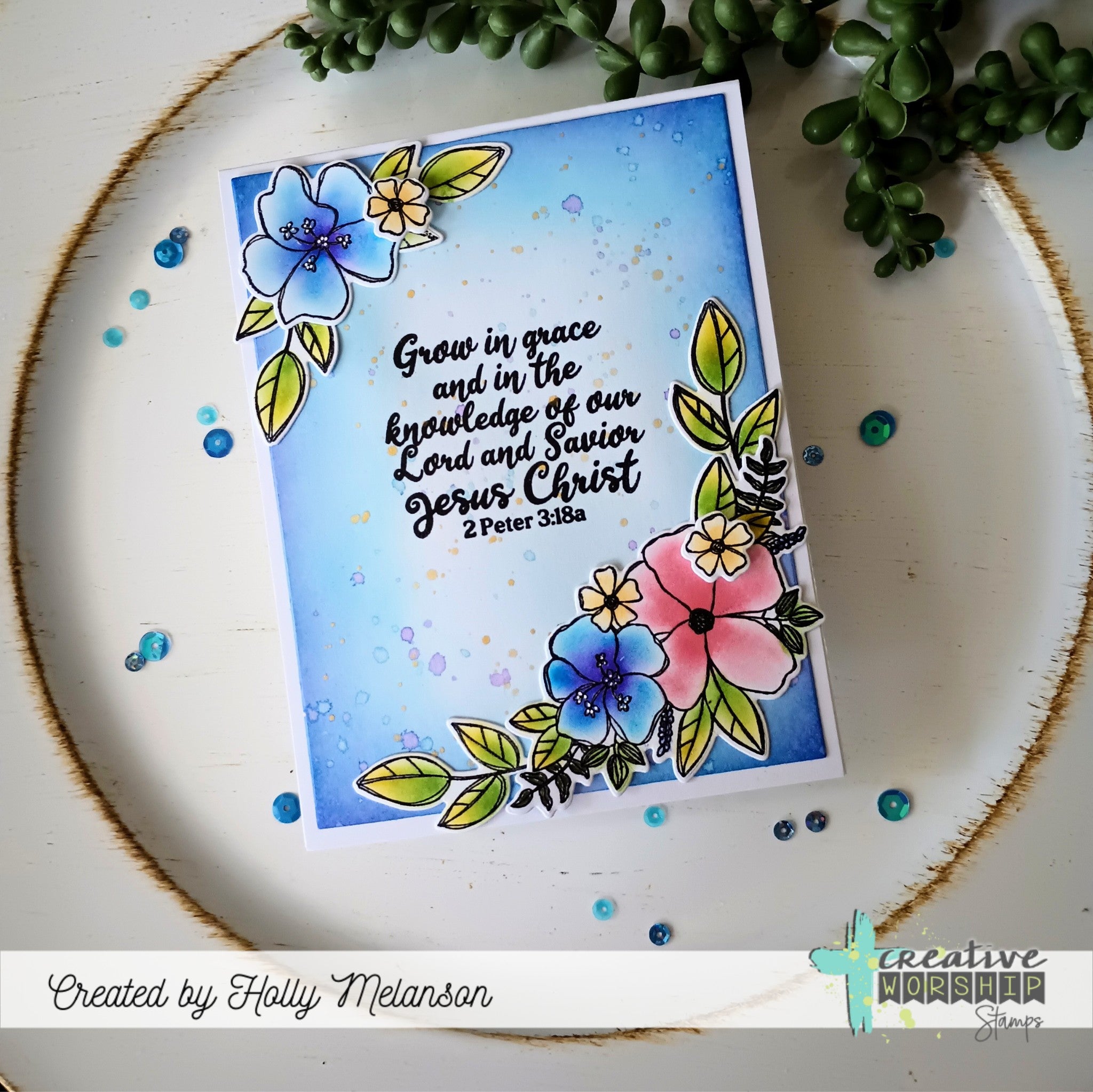 Bloom with Grace Stamp & Die Bundle – Creative Worship Stamps