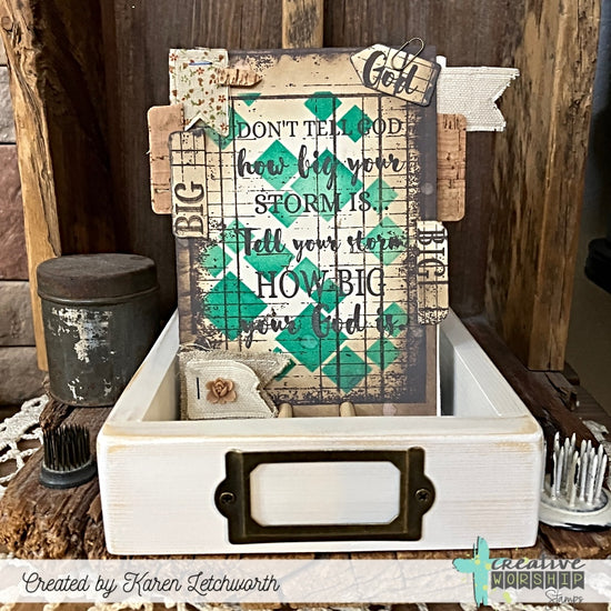 Vintage Ledger Page Clear Stamp – Creative Worship Stamps