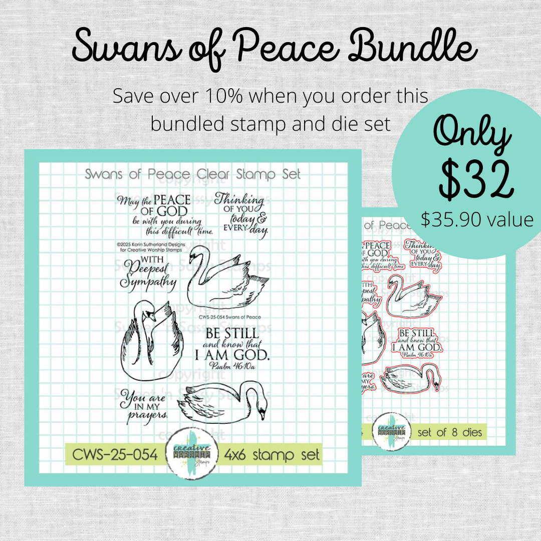 Swans of Peace Stamp & Die Bundle – Creative Worship Stamps