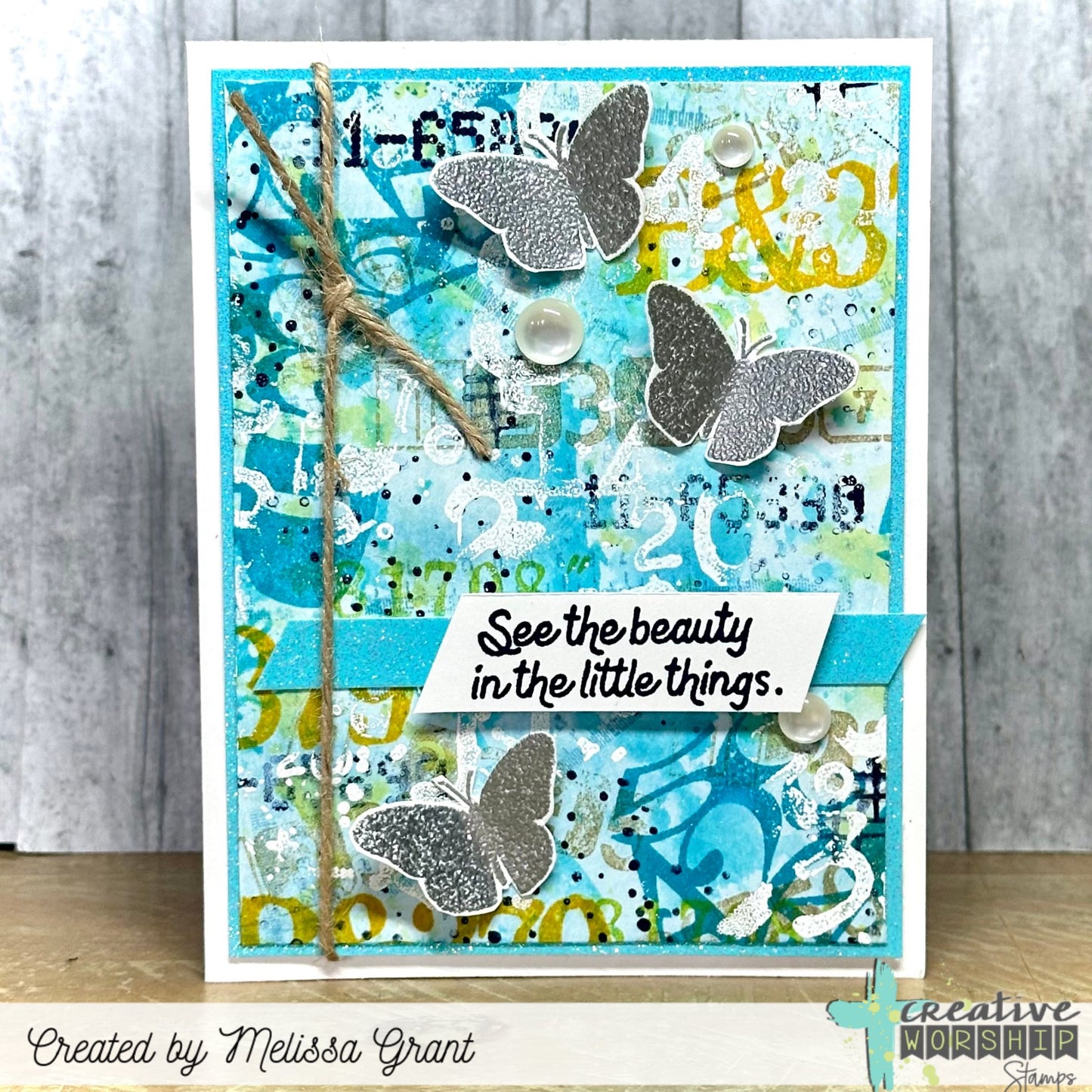 Number Graffiti Background Clear Stamp – Creative Worship Stamps