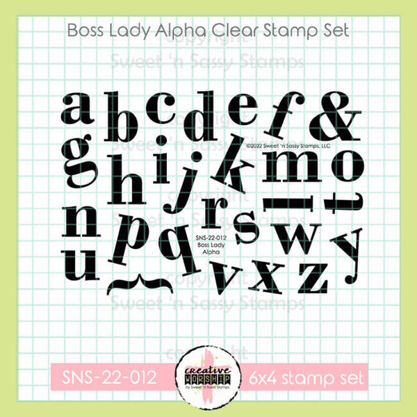 Boss Lady Alpha Clear Stamp Set – Creative Worship Stamps