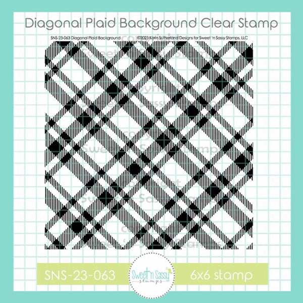 Diagonal Plaid Background Clear Stamp – Creative Worship Stamps