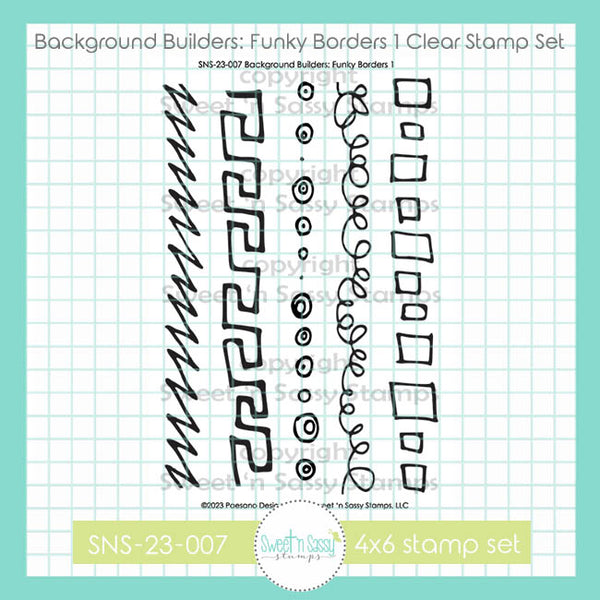 Background Builders: Funky Borders Clear Stamp Set – Creative Worship Stamps