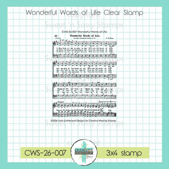 Wonderful Words of Life Clear Stamp – Creative Worship Stamps