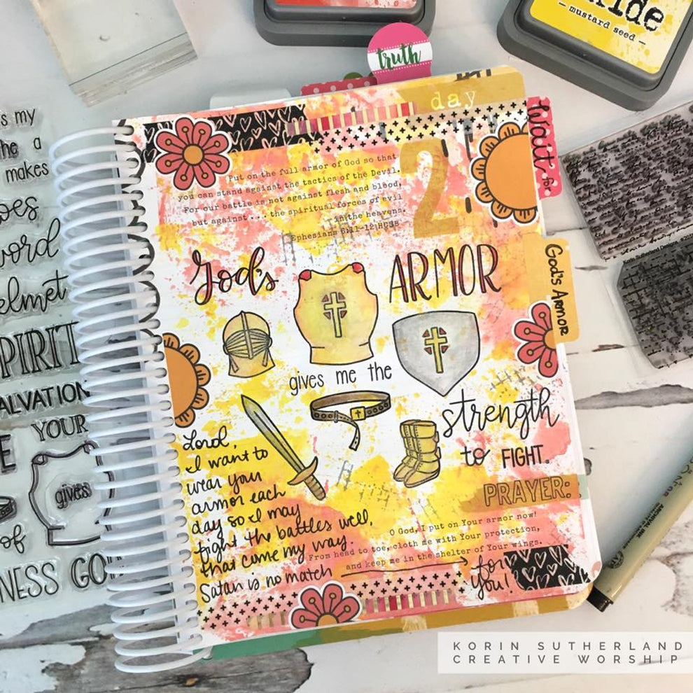 Armor of God Clear Stamp Set – Creative Worship Stamps